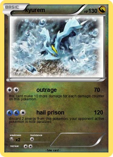 Pokémon kyurem 5607 5607 - outrage - My Pokemon Card