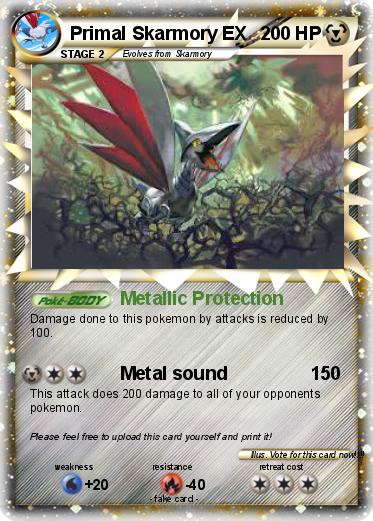 Pokémon Primal Skarmory EX - Metallic Protection - My Pokemon Card