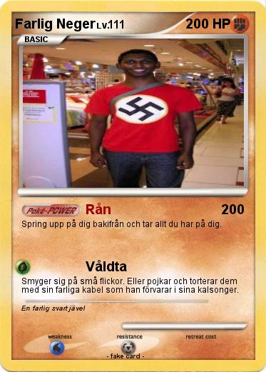 Pokémon Farlig Neger - Rån - My Pokemon Card