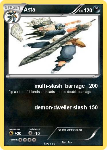 Pokémon Asta 18 18 - multi-slash barrage - My Pokemon Card