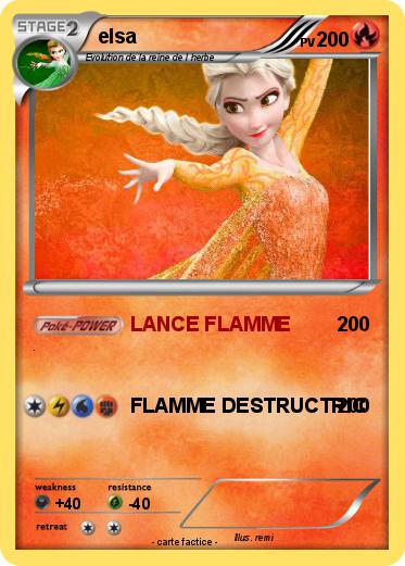 Pokémon elsa 643 643 - LANCE FLAMME - Ma carte Pokémon