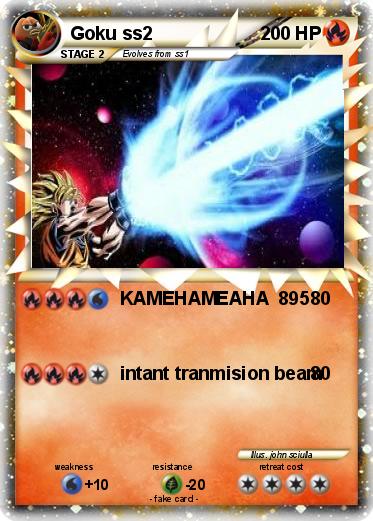 Pokémon Goku ss2 16 16 - KAMEHAMEAHA 895 - My Pokemon Card