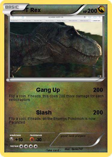 Pokémon T Rex 1021 1021 - Gang Up - My Pokemon Card