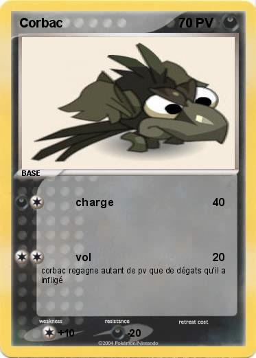 Pokémon Corbac 1 1 - charge - Ma carte Pokémon