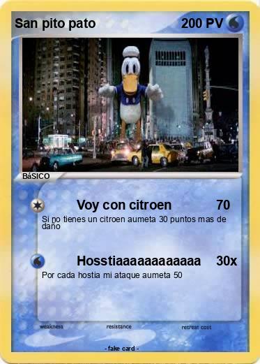 Pokémon San pito pato 1 1 - Voy con citroen - Mi carta pokémon