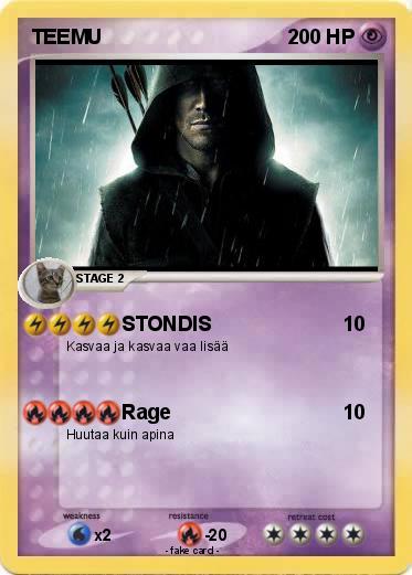 Pokémon TEEMU 1 1 - STONDIS - My Pokemon Card