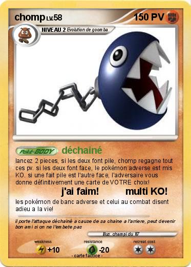 Pokémon chomp 117 117 - déchainé - Ma carte Pokémon