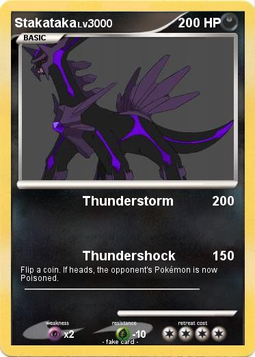 Pokémon Stakataka 7 7 - Thunderstorm - My Pokemon Card