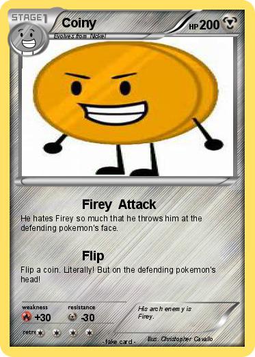 Pokémon Coiny 2 2 - Firey Attack - My Pokemon Card