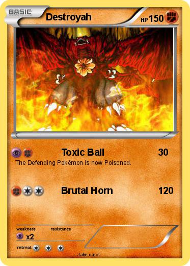 Pokémon Destroyah 44 44 - Toxic Ball - My Pokemon Card