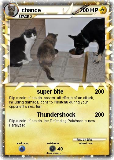 Pokémon chance 36 36 - super bite - My Pokemon Card