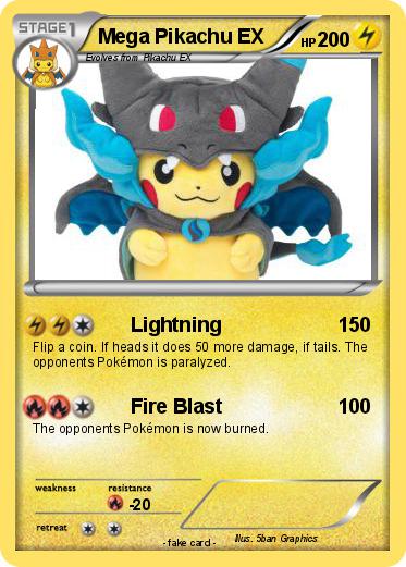 Pokémon Mega Pikachu EX 158 158 - Lightning - My Pokemon Card