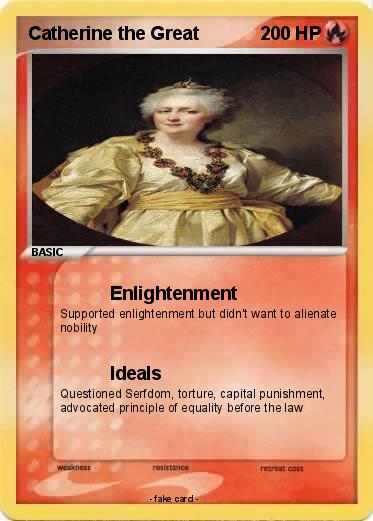 Pokémon Catherine the Great 5 5 - Enlightenment - My Pokemon Card
