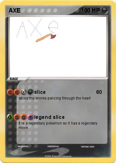 Pokémon AXE - slice - My Pokemon Card