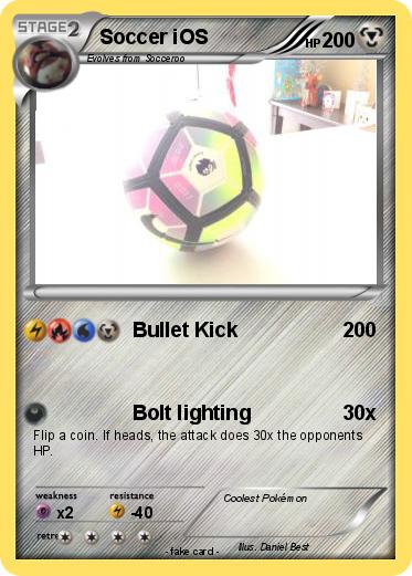 Pokémon Soccer iOS - Bullet Kick - My Pokemon Card