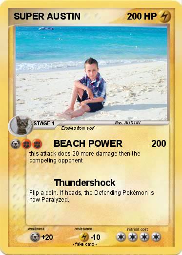 Pokémon SUPER AUSTIN 4 4 - BEACH POWER - My Pokemon Card
