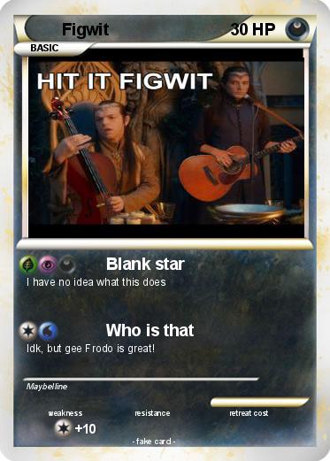 Pokémon Figwit - Blank star - My Pokemon Card