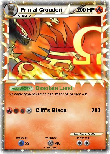 Pokémon Primal Groudon 36 36 - Desolate Land - My Pokemon Card