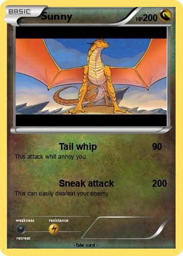 Pokémon Sunny 316 316 - Tail whip - My Pokemon Card