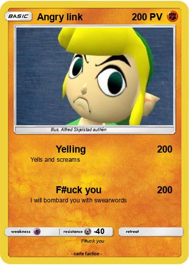 Pokémon Angry link 2 2 - Yelling - Ma carte Pokémon