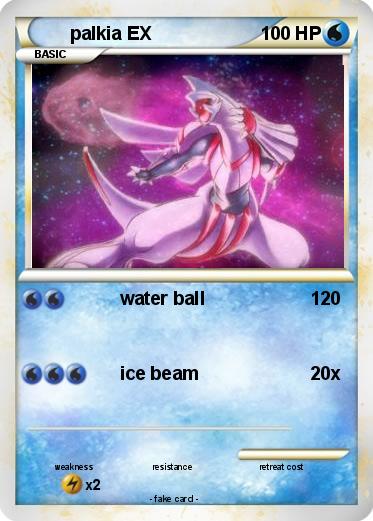 Pokémon palkia EX 111 111 - water ball - My Pokemon Card
