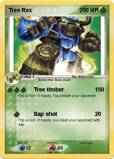 Pokémon Tree Rex 411 411 - Tree timber - My Pokemon Card