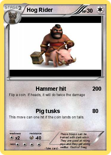 Pokémon Hog Rider 26 26 - Hammer hit - My Pokemon Card
