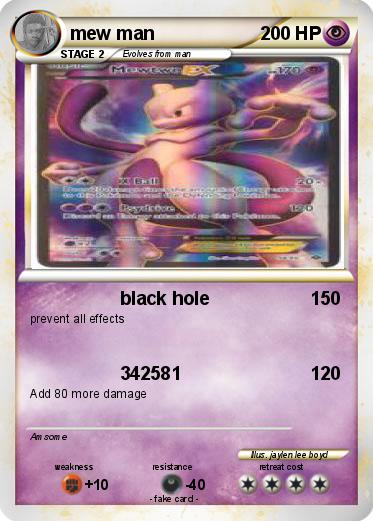 Pokémon mew man 1 1 - black hole - My Pokemon Card