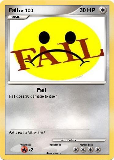 Pokémon Fail 167 167 - Fail - My Pokemon Card