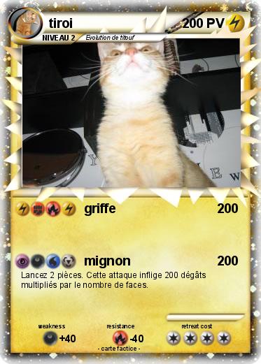 Pokémon tiroi - griffe - Ma carte Pokémon