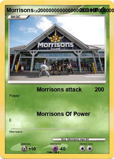 Pokémon Morrisons 1 1 - Morrisons attack - My Pokemon Card