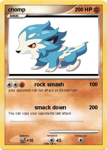 Pokémon chomp 207 207 - rock smash - My Pokemon Card