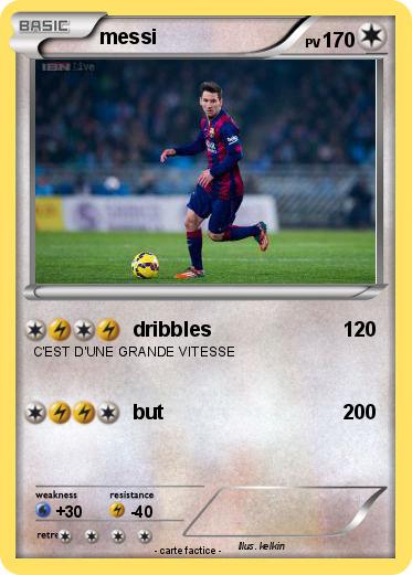 Pokémon messi 1469 1469 - dribbles - Ma carte Pokémon