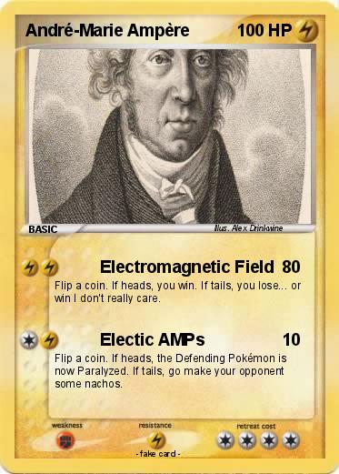 Pokémon Andre Marie Ampere 1 1 - Electromagnetic Field - My Pokemon Card