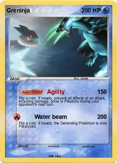Pokémon Greninja 1509 1509 - Agility - My Pokemon Card