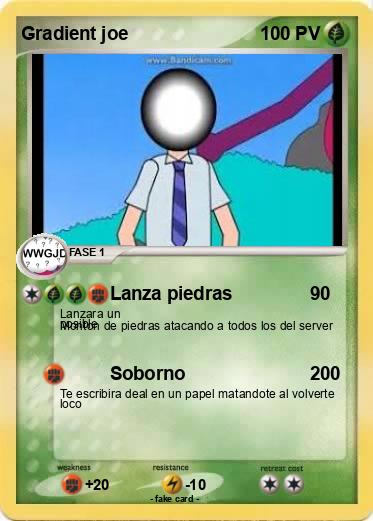 Pokémon Gradient joe - Lanza piedras - Mi carta pokémon