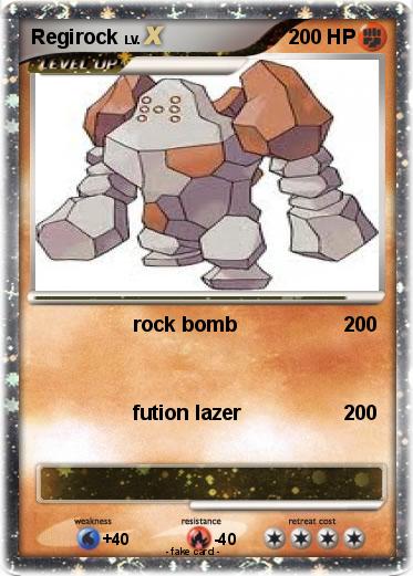 Pokémon Regirock 263 263 - rock bomb - My Pokemon Card