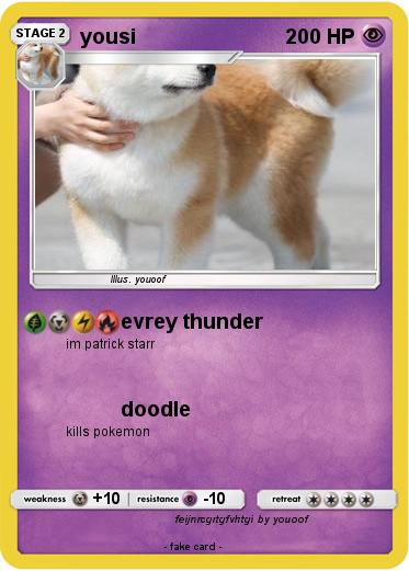 Pokémon yousi - evrey thunder - My Pokemon Card