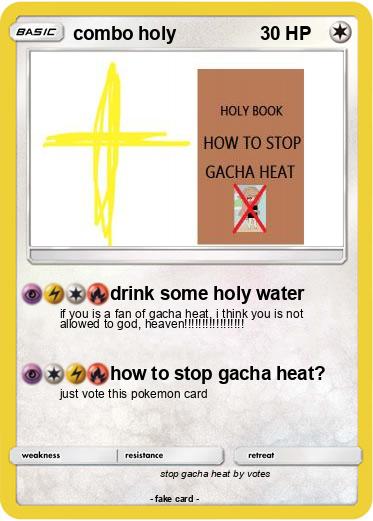 Pokémon combo holy - drink some holy water - My Pokemon Card