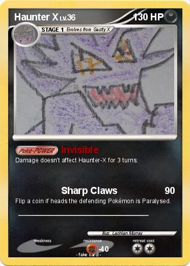 Pokémon Haunter X 3 3 - Invisible - My Pokemon Card