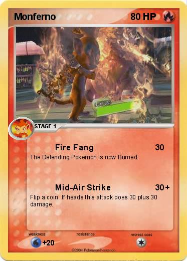 Pokémon Monferno 8 8 - Fire Fang - My Pokemon Card
