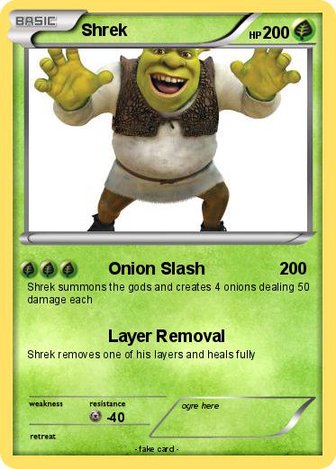 Pokémon Shrek 436 436 - Onion Slash - My Pokemon Card