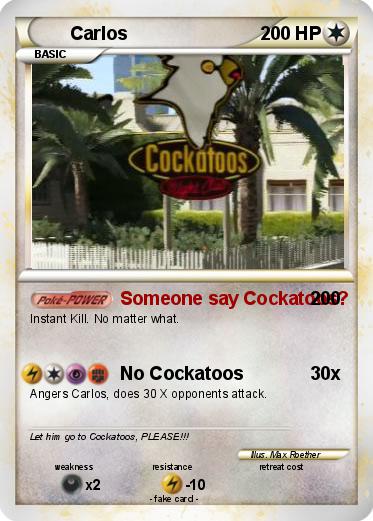 Pokémon Carlos 225 225 - Someone say Cockatoos? - My Pokemon Card