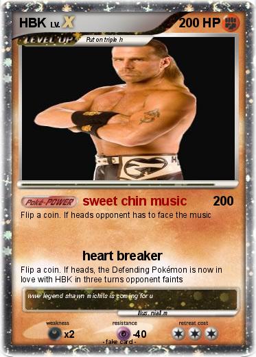 Pokémon HBK 84 84 - sweet chin music - My Pokemon Card