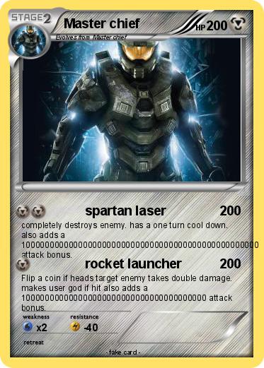 Pokémon Master chief 1725 1725 - spartan laser - My Pokemon Card