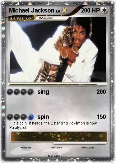 Pokémon Michael Jackson 1223 1223 - sing - My Pokemon Card