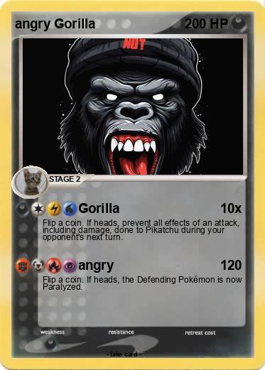 Pokémon angry Gorilla 5 5 - Gorilla - My Pokemon Card