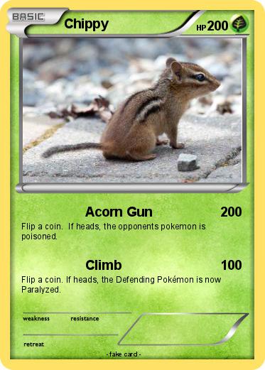 Pokémon Chippy 40 40 - Acorn Gun - My Pokemon Card
