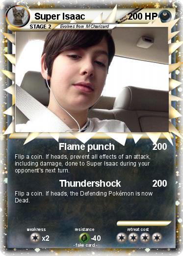 Pokémon Super Isaac - Flame punch - My Pokemon Card