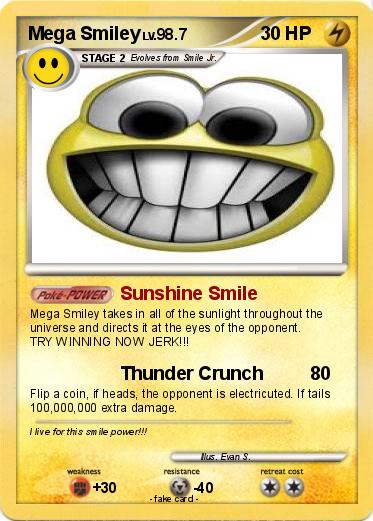 Pokémon Mega Smiley - Sunshine Smile - My Pokemon Card